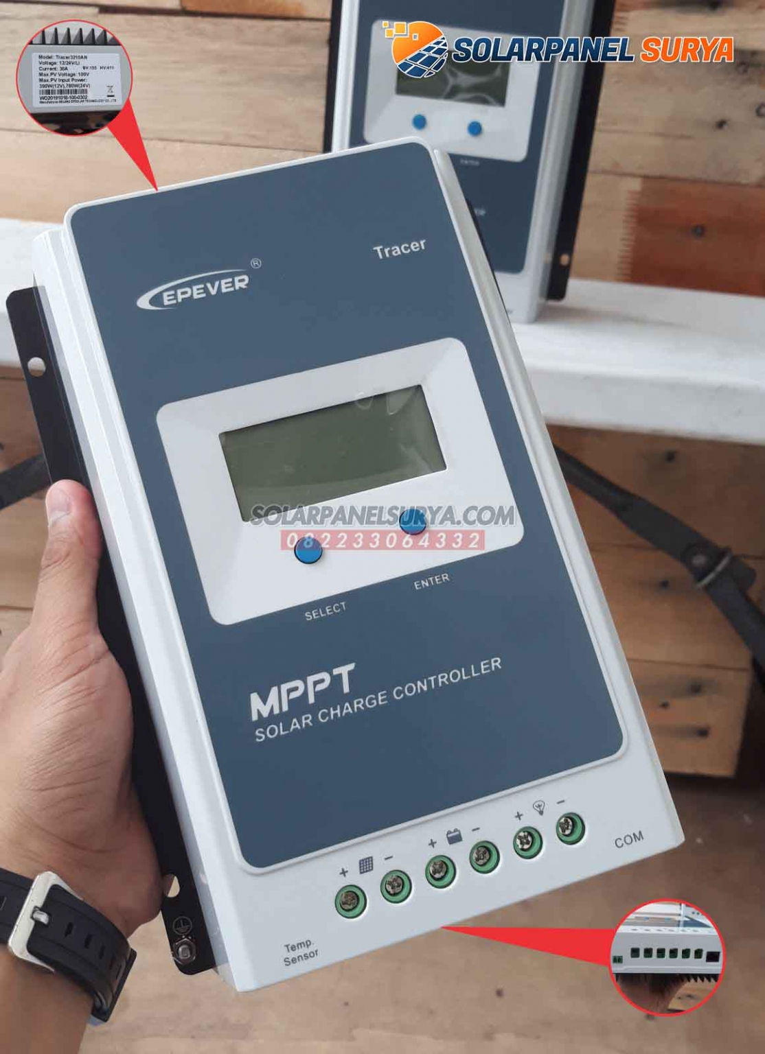 Jual Solar Charge Controller MPPT 30A | SOLARPANELSURYA