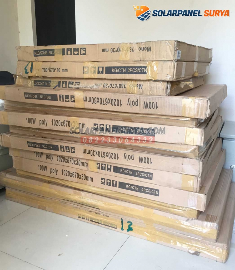 Jual Panel Surya 100 WP Polycrystalline | Solar Panel 100 WP Poly ...